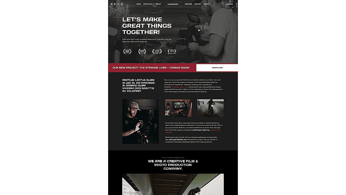 Filmmaker - Kadence Theme