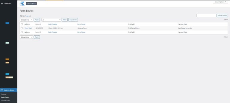 Form Block - Kadence WP Documentation
