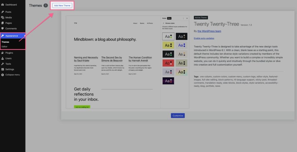 Theme Installation - Kadence WP Documentation