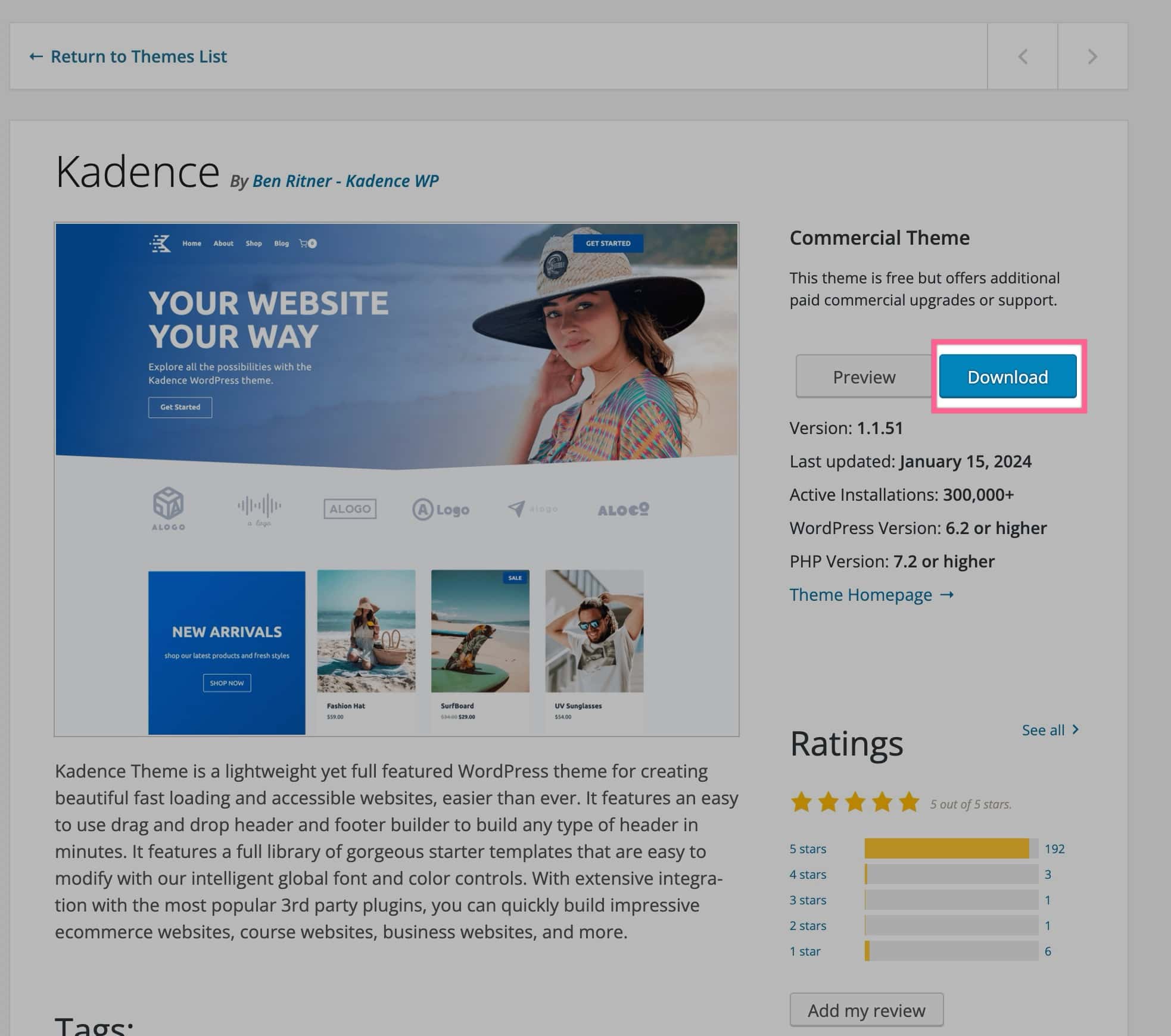 Theme Installation - Kadence WP Documentation