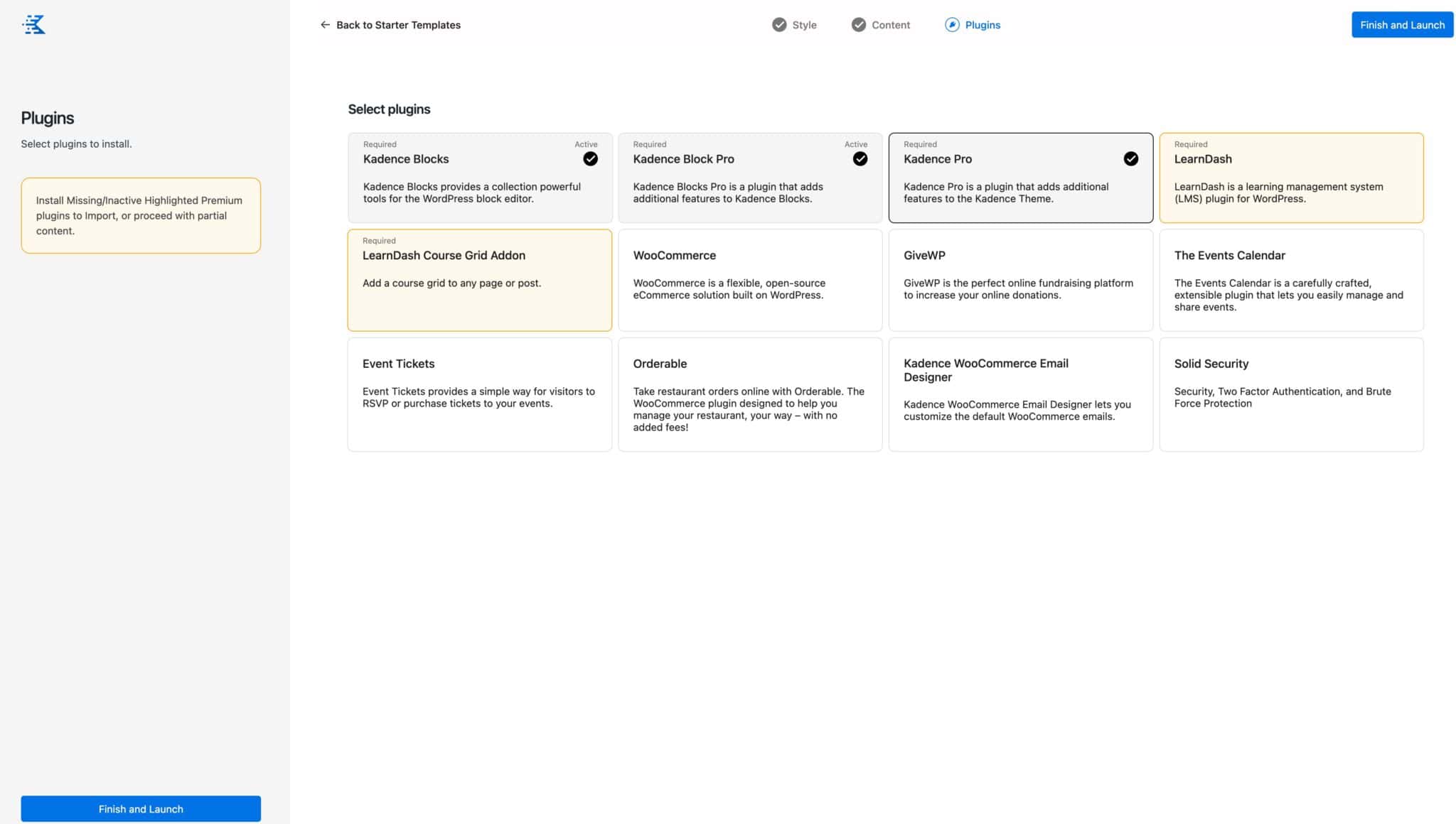 Getting Started with a Pre-Designed Starter Template - Kadence WP Documentation