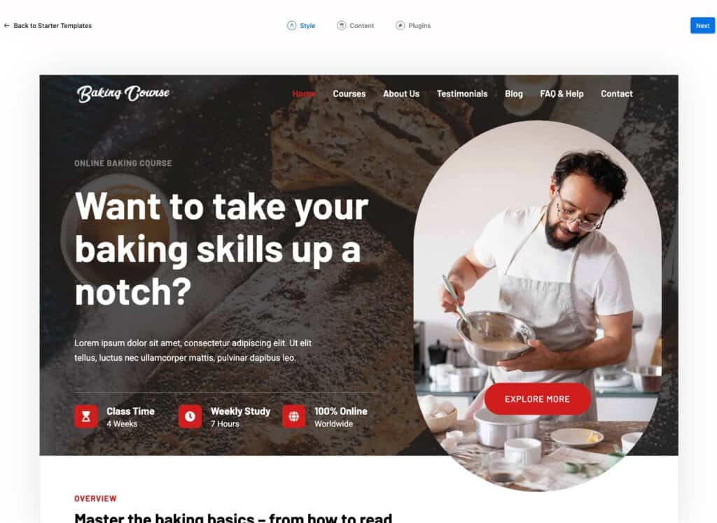 Getting Started with a Pre-Designed Starter Template - Kadence WP ...