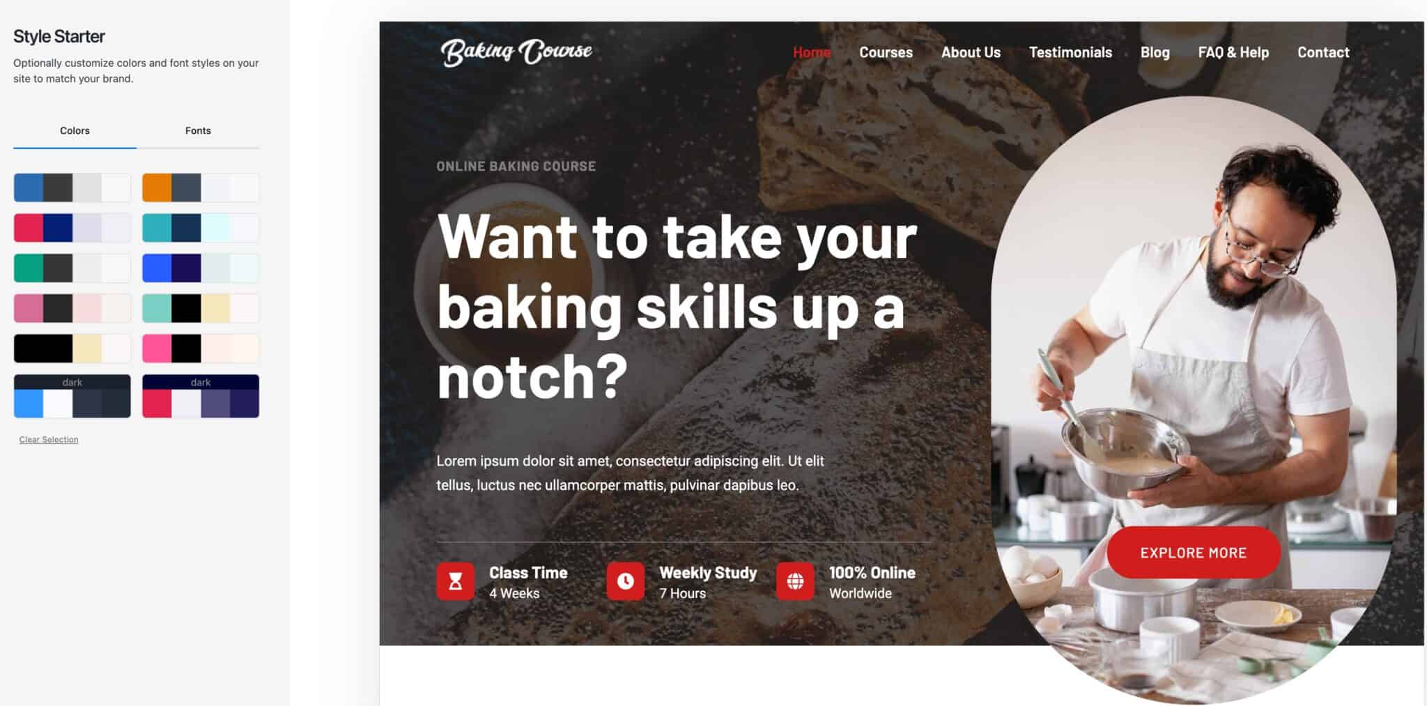 Getting Started with a Pre-Designed Starter Template - Kadence WP ...