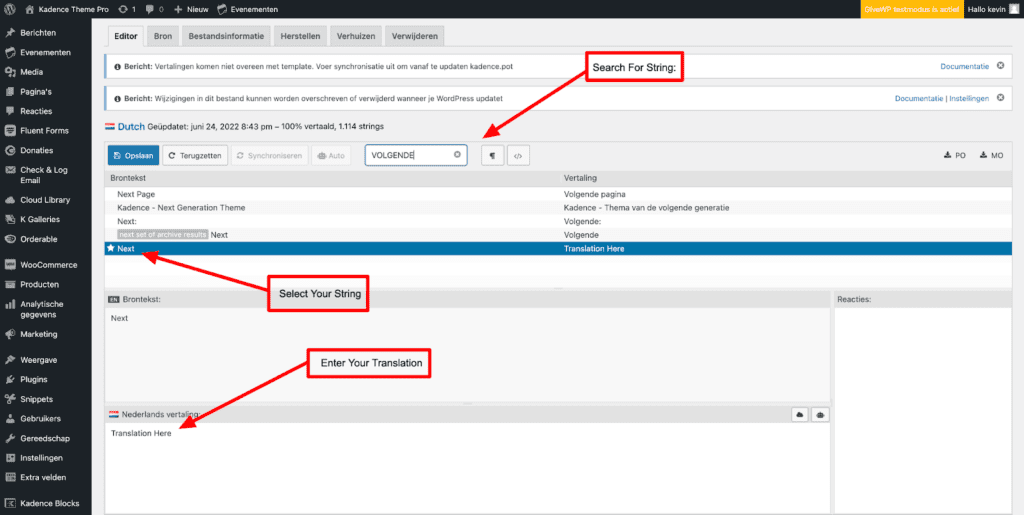 How to translate using LocoTranslate - Kadence WP Documentation