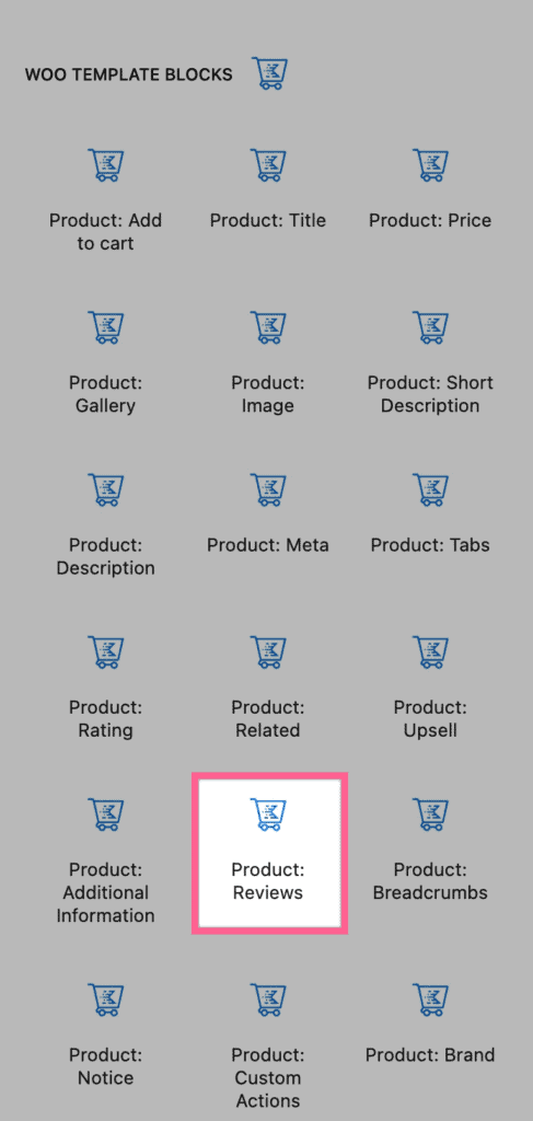Woo Template Block - Product: Reviews Block - Kadence WP Documentation