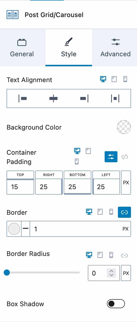 Post Grid/Carousel Block - Kadence WP Documentation