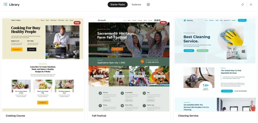 Adding Classic Wireframes, Starter Packs, and Sections to the New Design Library - Kadence WP ...