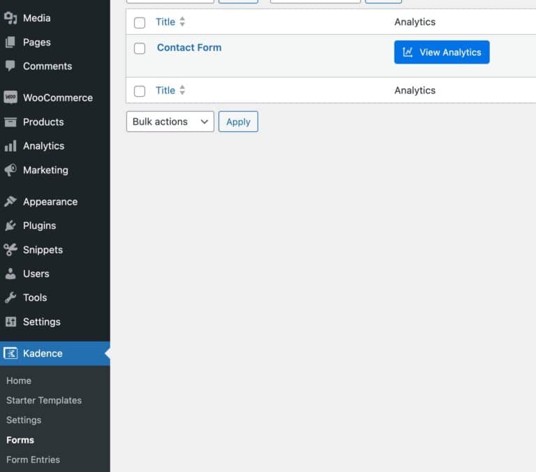Form (Adv) Block - Kadence WP Documentation