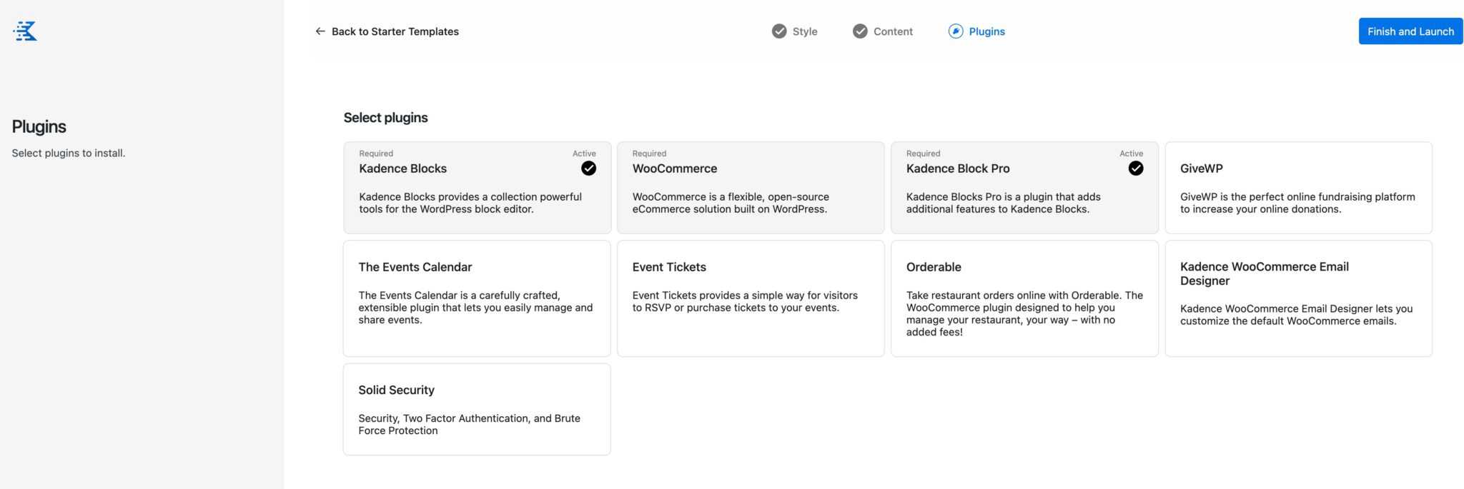 Kadence AI-Powered Starter Templates - Kadence WP Documentation