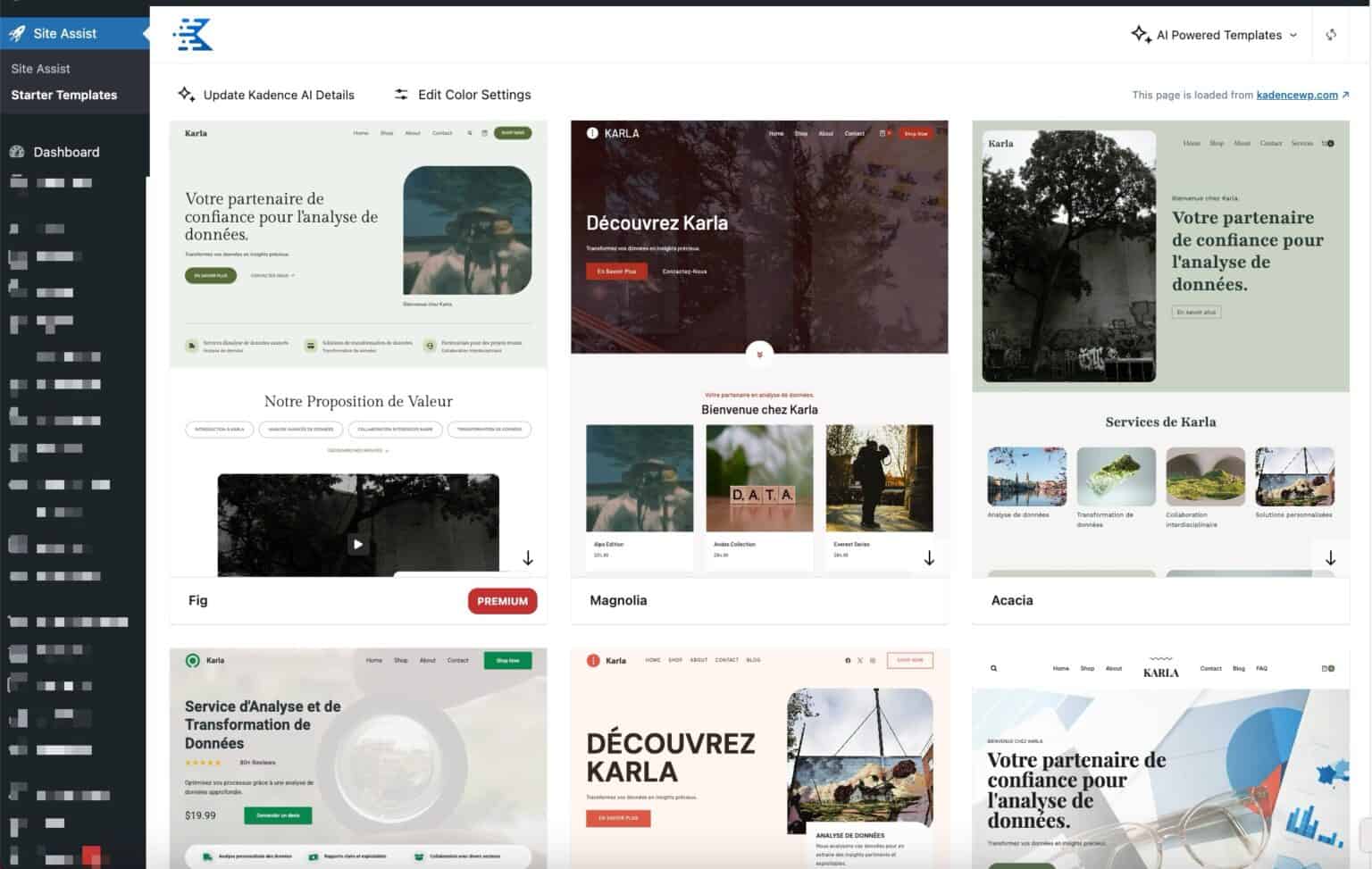 Kadence AI-Powered Starter Templates - Kadence WP Documentation