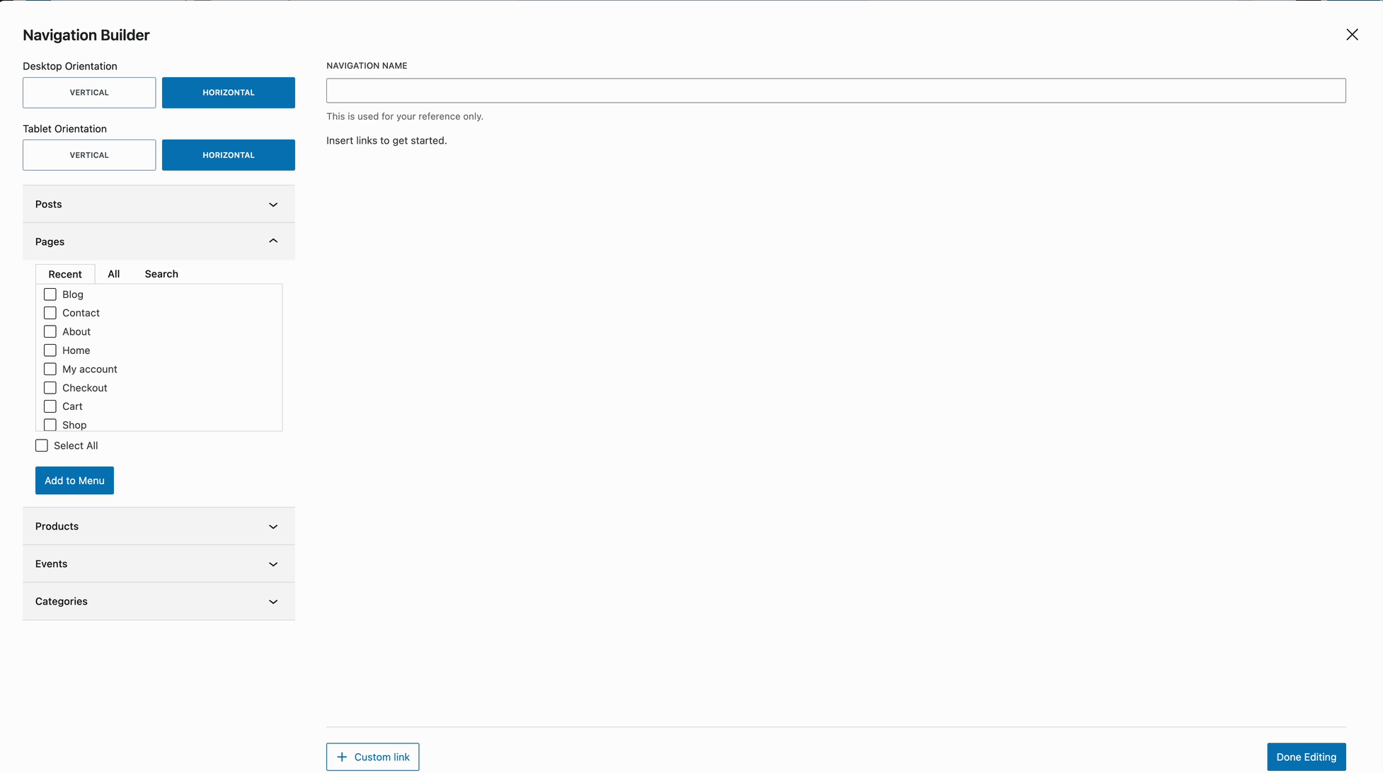 The Kadence Navigation Builder - Kadence WP Documentation