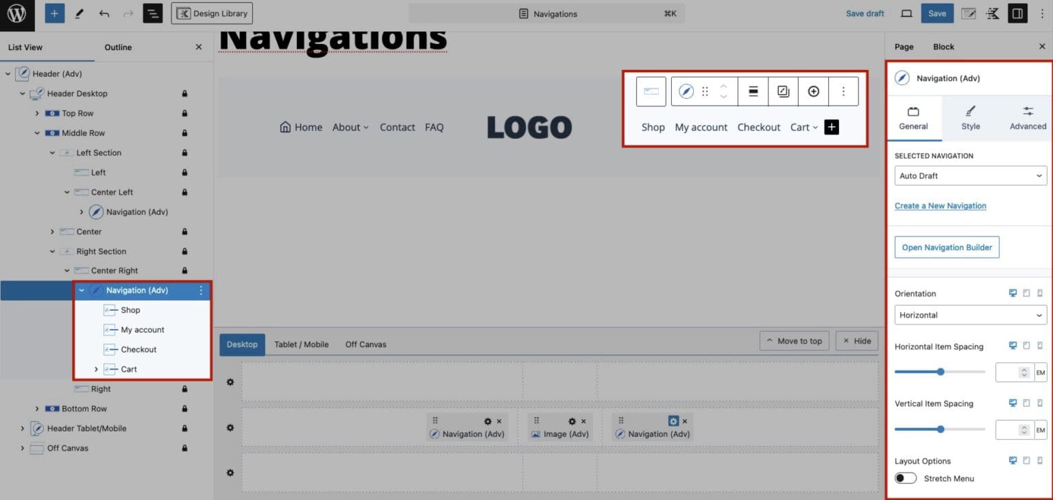 Advanced Navigation Sub Menus and Mega Menus - Kadence WP Documentation