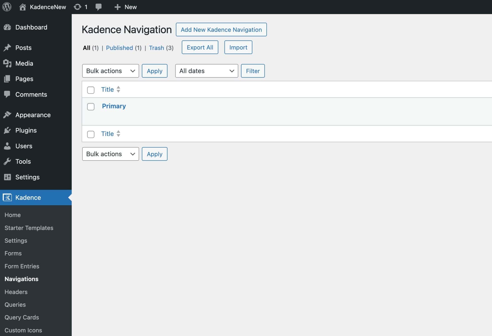 The Kadence Navigation (Adv) Block - Kadence WP Documentation