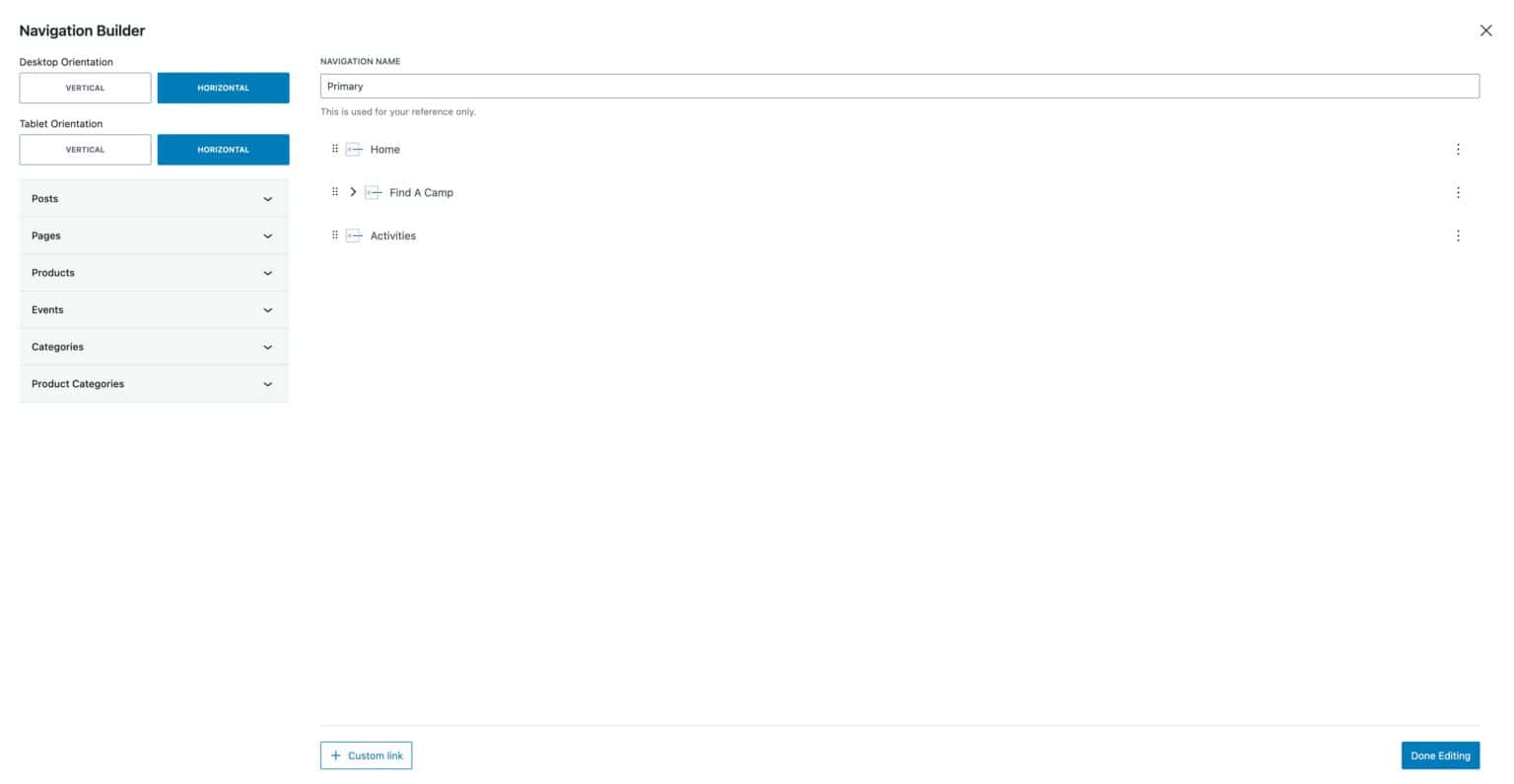 The Kadence Navigation (Adv) Block - Kadence WP Documentation