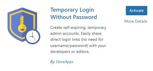 How To Install And Use The Temporary Login Without Password Plugin On A Wordpress Website