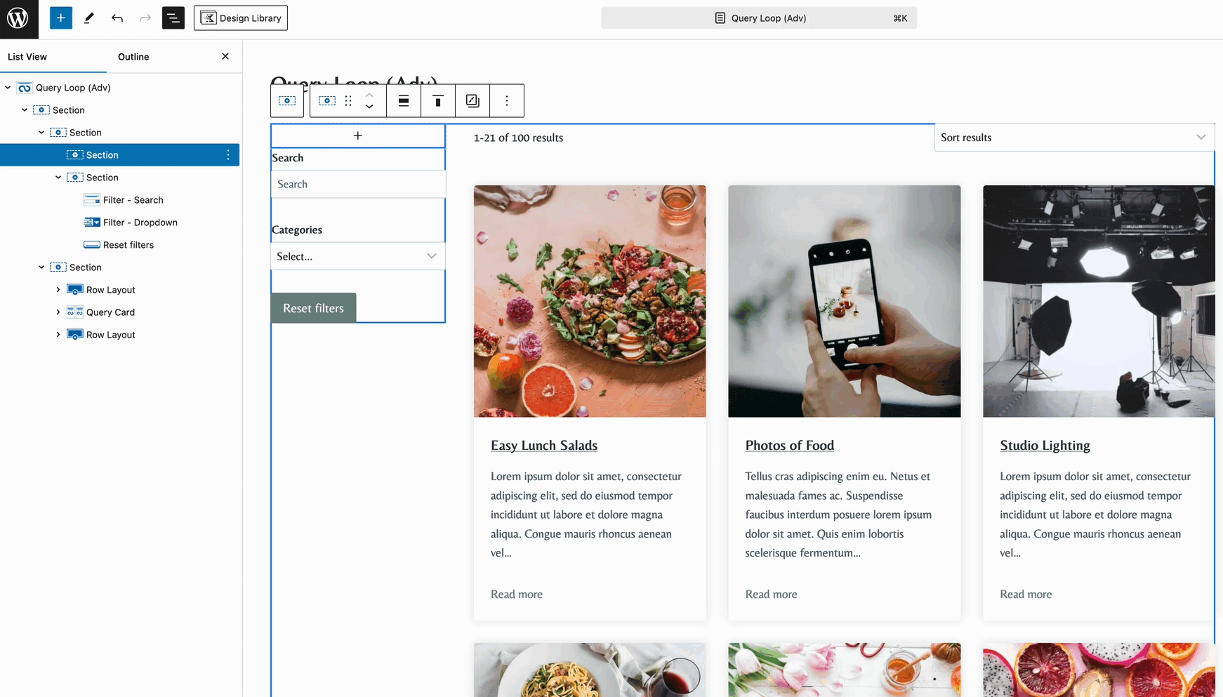 How to use Popup Modal Filters with Advanced Query Loops - Kadence WP ...