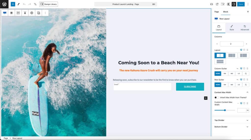 Create a Full Screen Landing Page - Kadence WP Documentation
