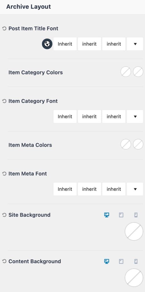 Archive Layout Customizer Settings - Kadence WP Documentation