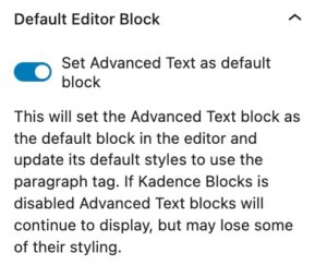 The Kadence Block Controls - Kadence WP Documentation