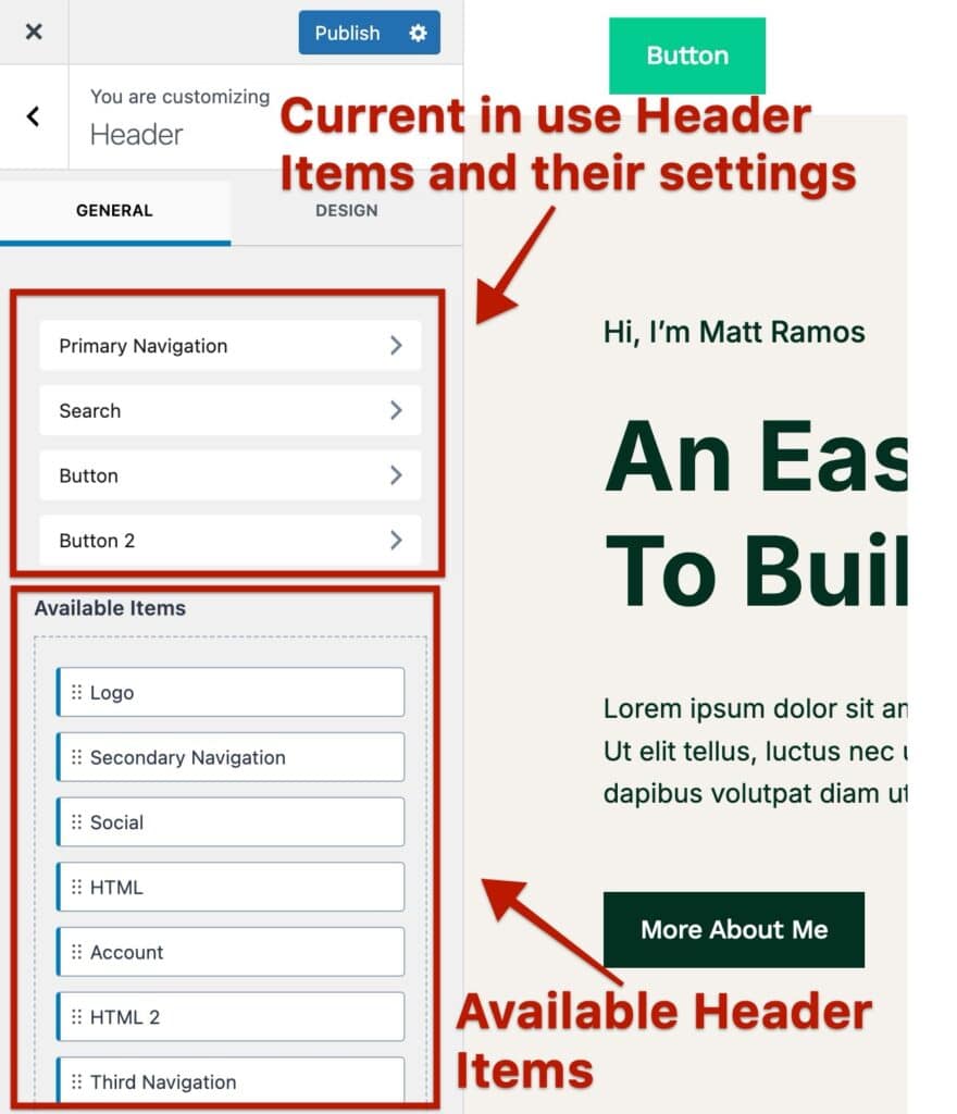 How to Customize the Kadence Header - Kadence WP Documentation
