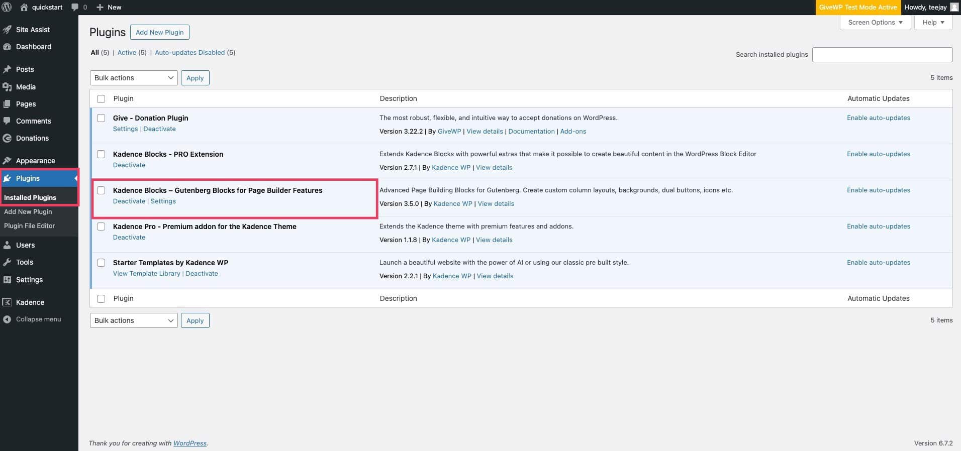 Quick Start Guide for Plus and Ultimate Plan Members - Kadence WP Documentation