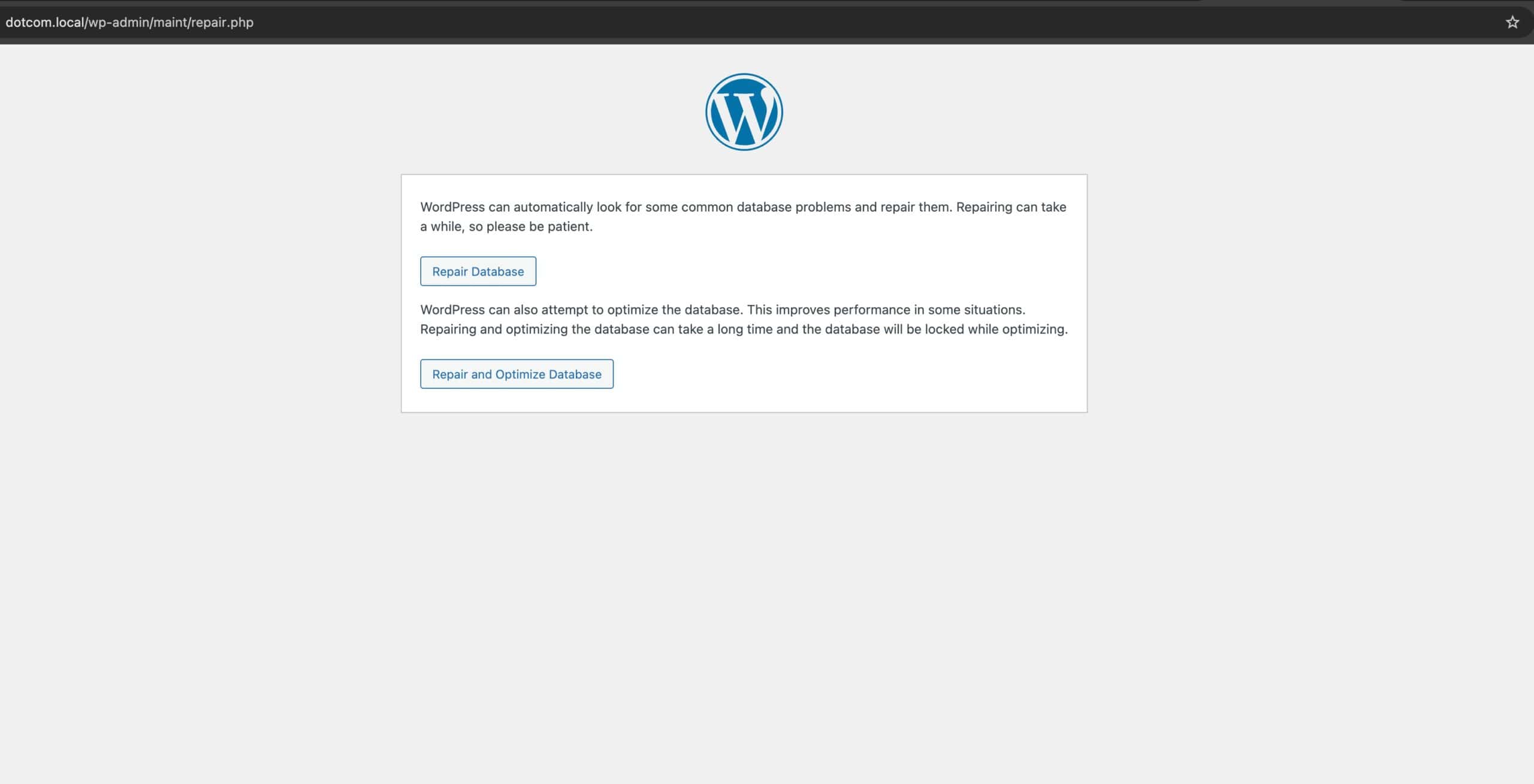 How to run the WordPress built-in database repair tool - Kadence WP Documentation