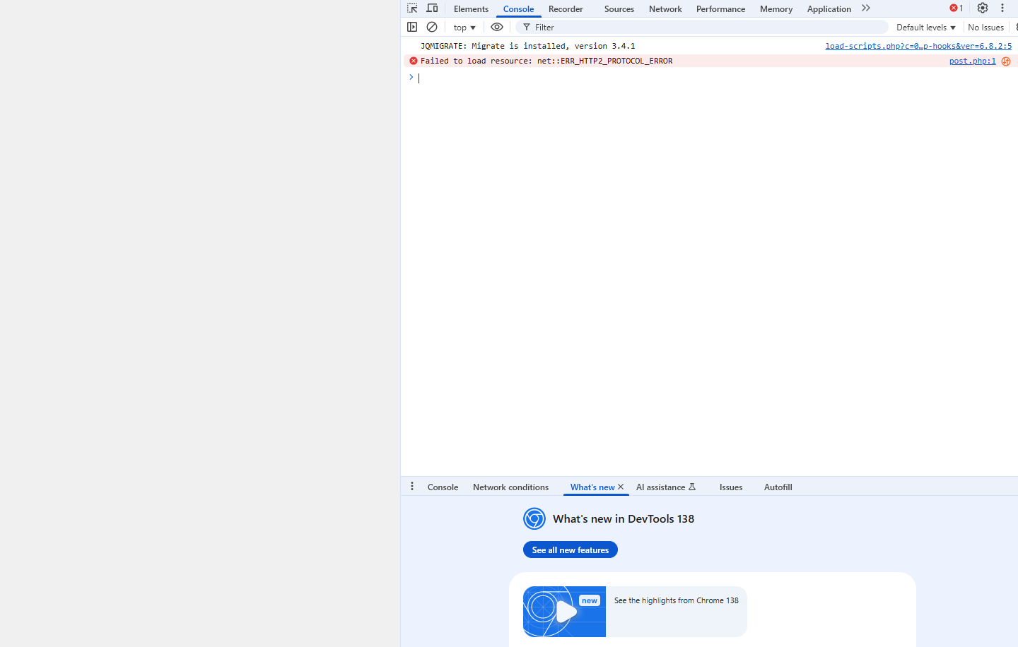 How to resolve the ERR_HTTP2_PROTOCOL_ERROR console error? - Kadence WP Documentation