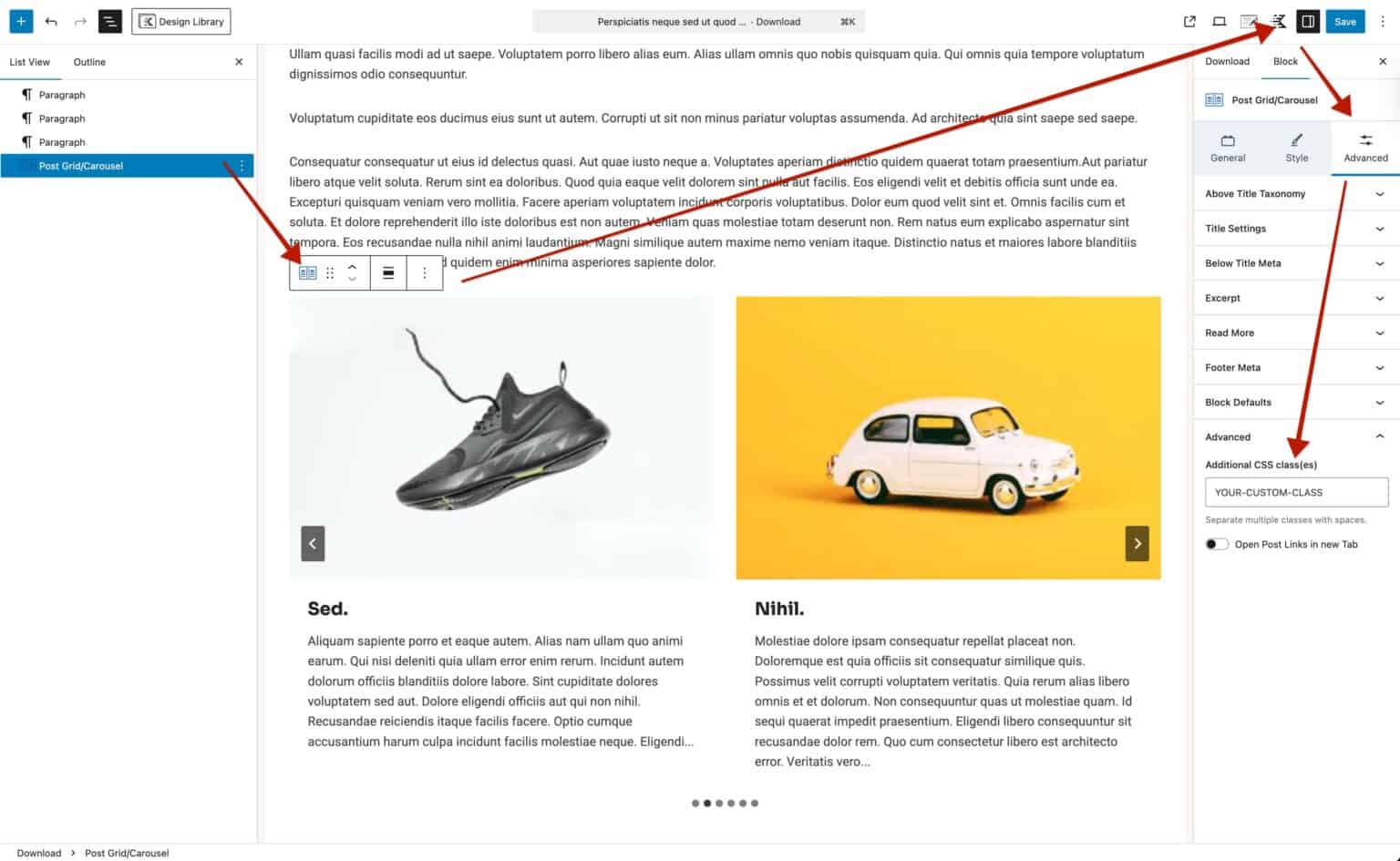 Custom Queries for the Post Grid/Carousel Block (Filter) - Kadence WP Documentation