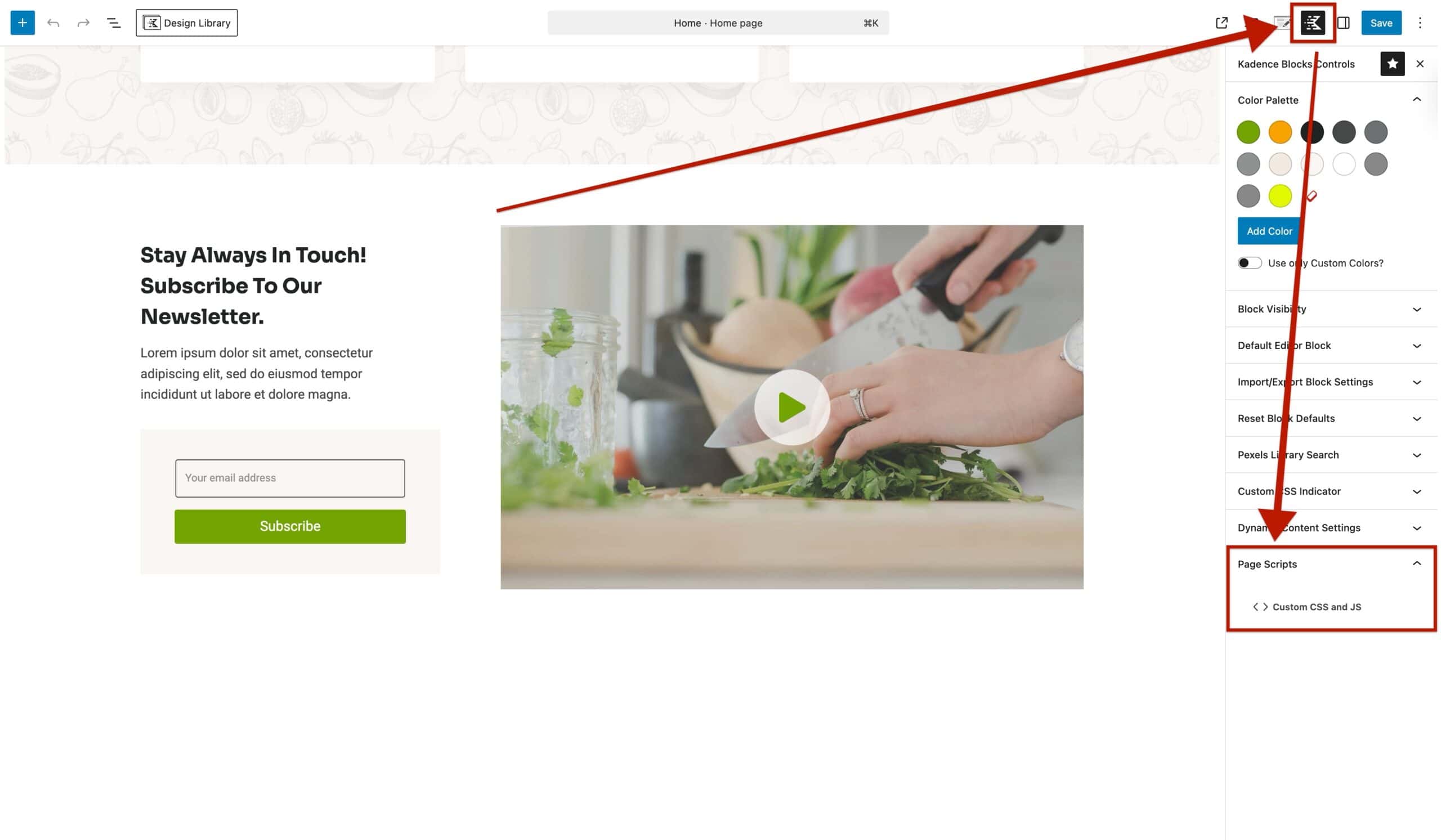 How to use Custom CSS and Scripts using Kadence - Kadence WP Documentation