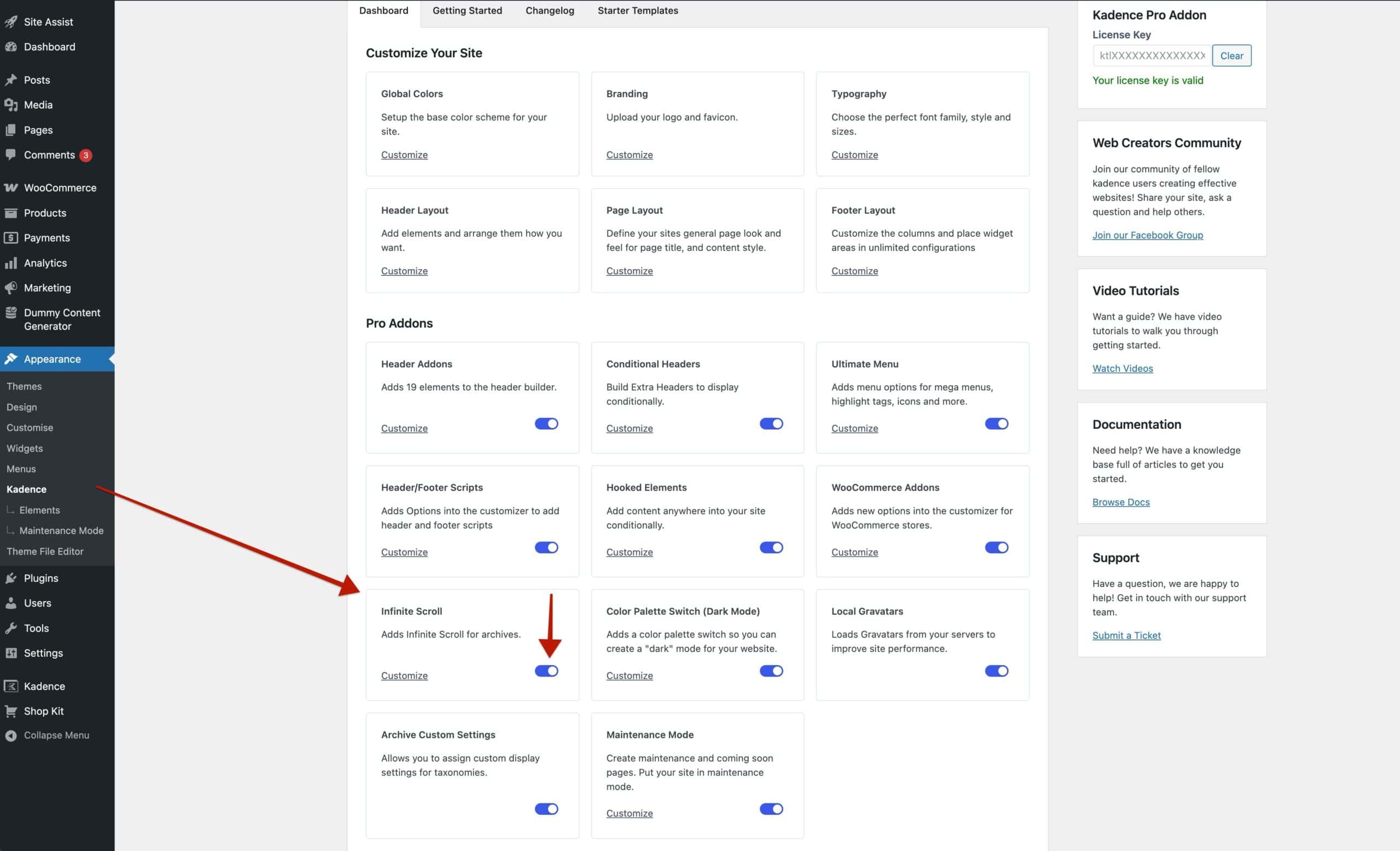 Kadence Infinite Scroll - Kadence WP Documentation