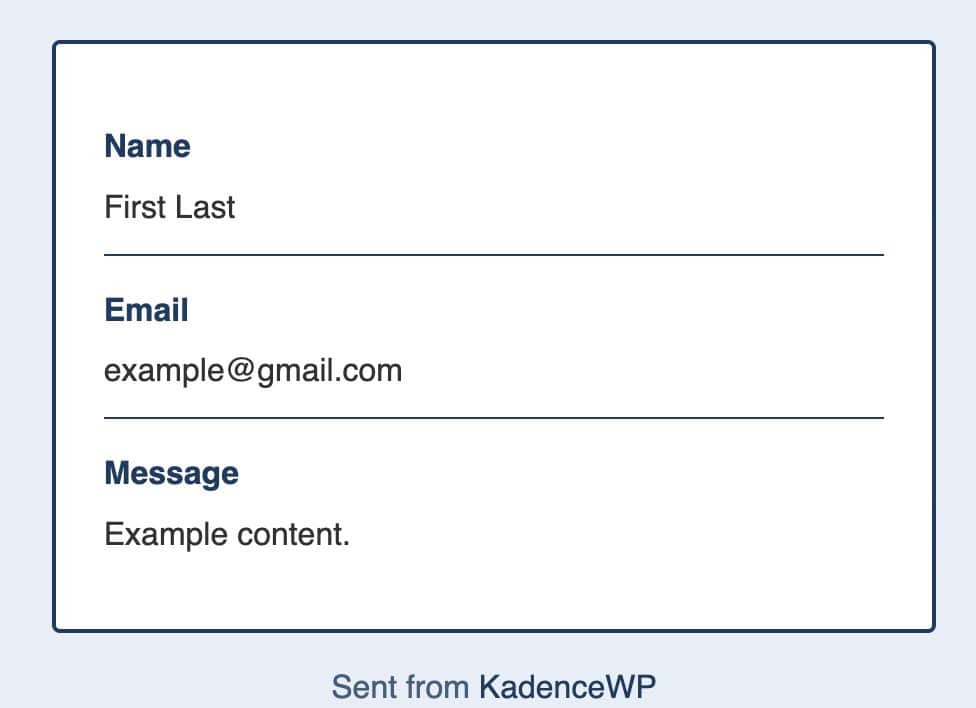 How to Override the Kadence Forms Email Template - Kadence WP Documentation
