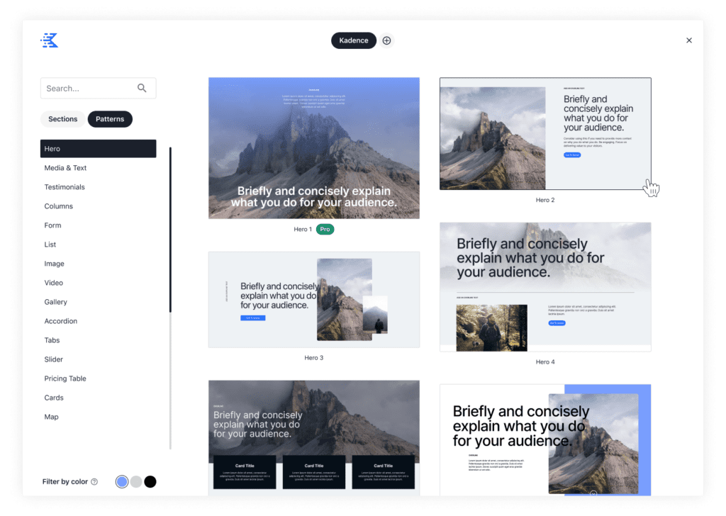 The Kadence Design Library - Kadence Blocks