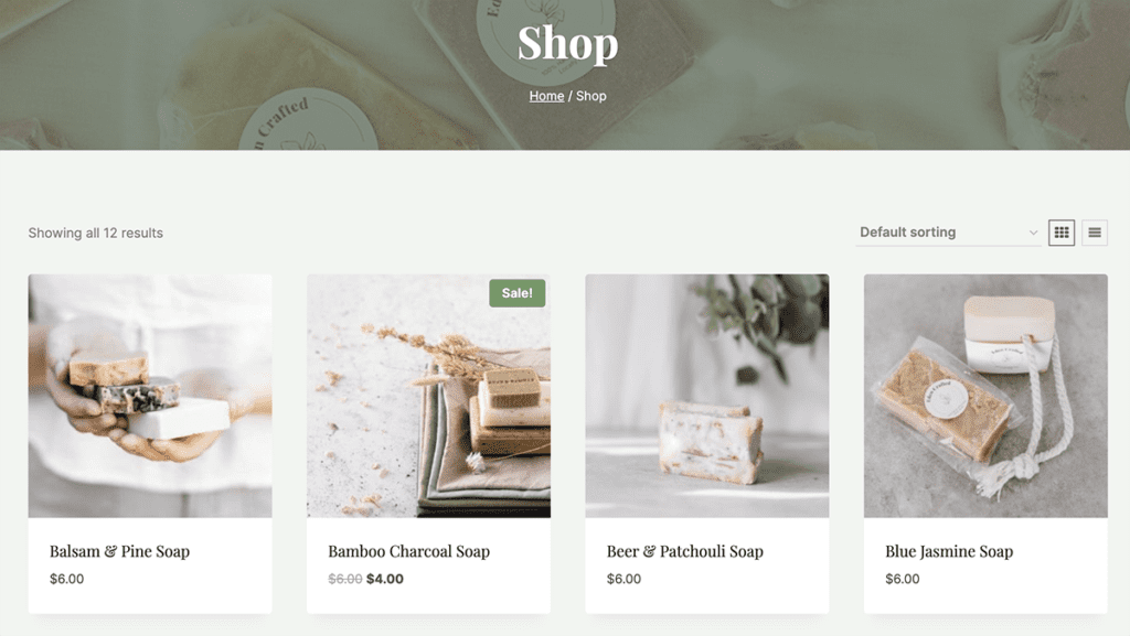 Soap Shop - Kadence Theme