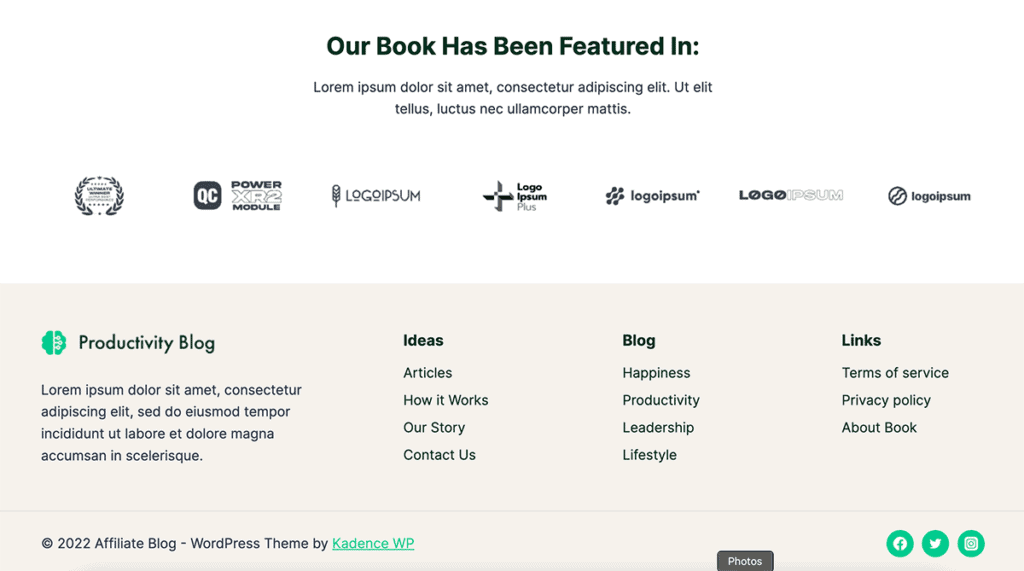 Affiliate Blog - Kadence Theme