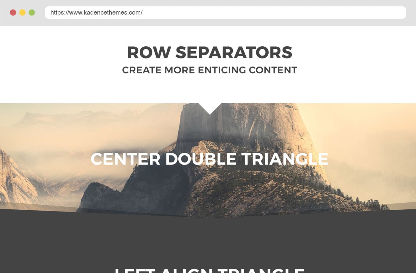 Page Builder Row Separator - Kadence Themes - WordPress