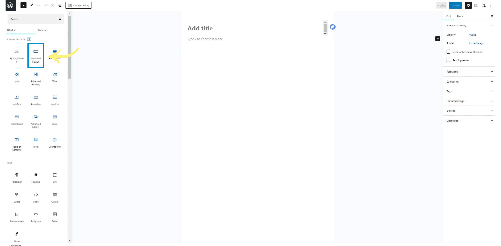 How to Create a WordPress Button - Kadence WP