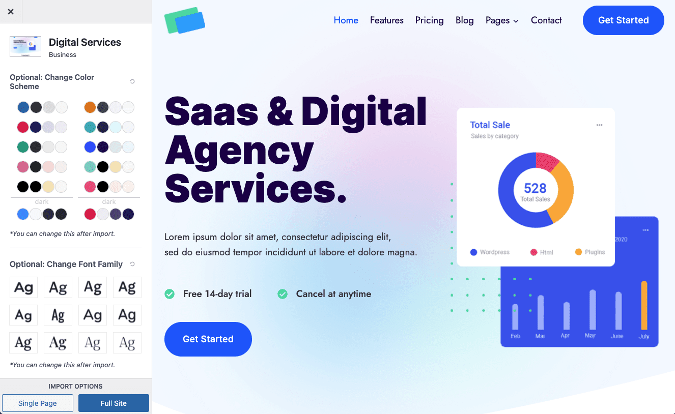 New Starter Template: Digital Services - Kadence WP