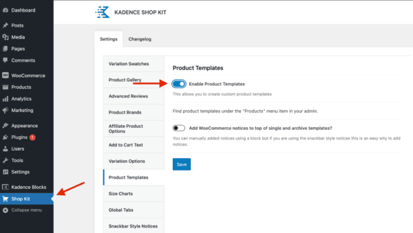 Creating a Custom Product Template with Shop Kit 2.0 - Kadence WP