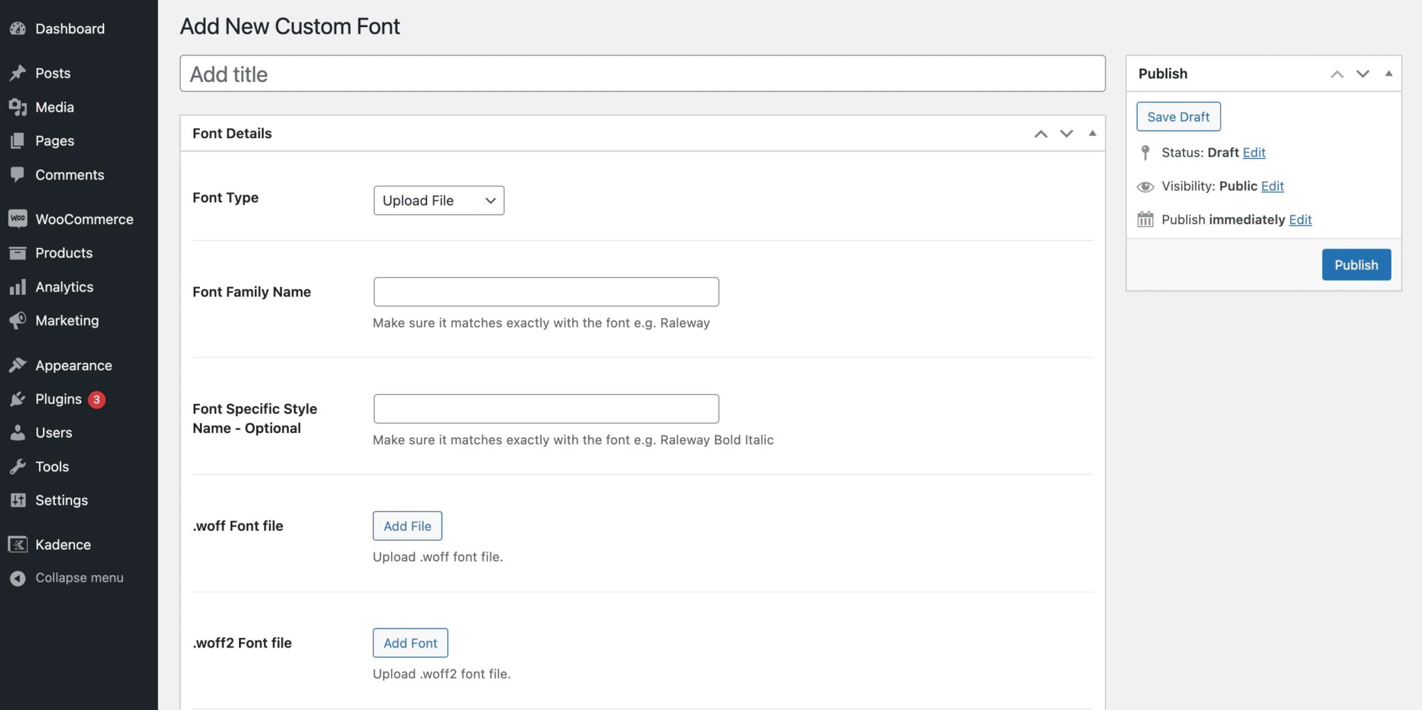Step-by-Step Guide to Add Custom Fonts in WordPress - Kadence WP